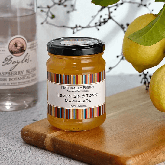 Naturally Berry - Lemon Gin & Tonic Marmalade 250g – Mia & Talbot