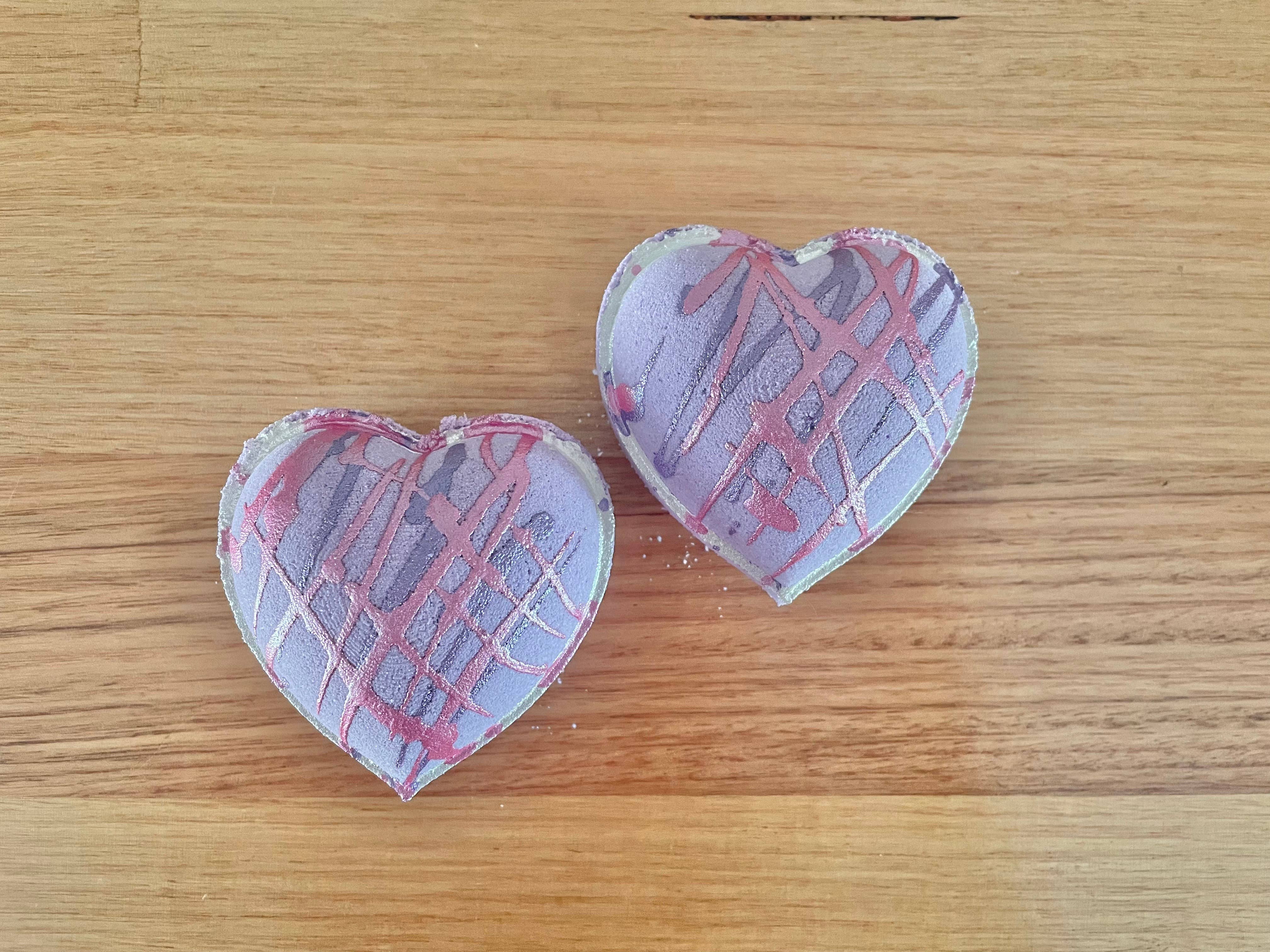 Suave Soaps - Handmade Lilac Heart Goat Milk Bath Bomb: Shrink Wrapped ...