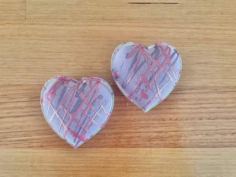 Suave Soaps - Handmade Lilac Heart Goat Milk Bath Bomb: Shrink Wrapped ...